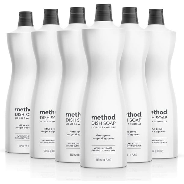Method Dish Soap Liquid, Plant-Based Dishwashing Liquid that Cuts ...