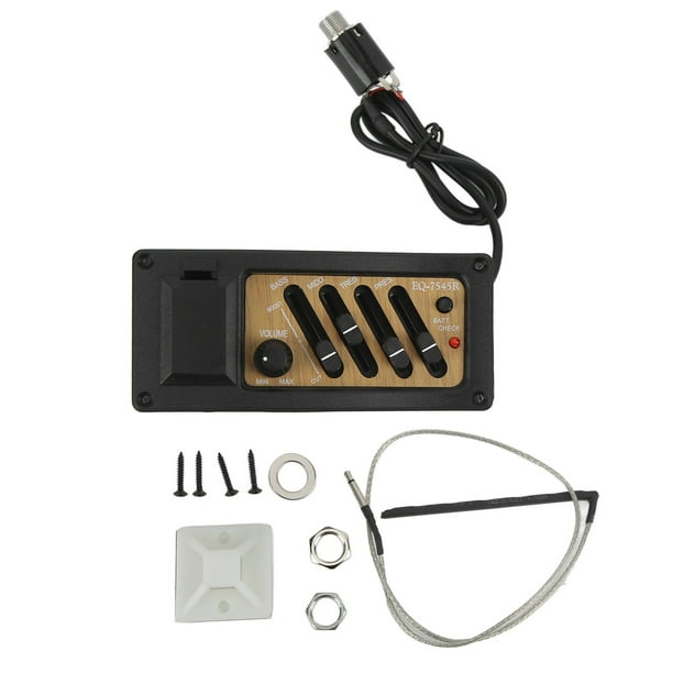 Guitar Preamp Piezo Pickup, Easy Assembly Bass Mid And Treble Acoustic ...