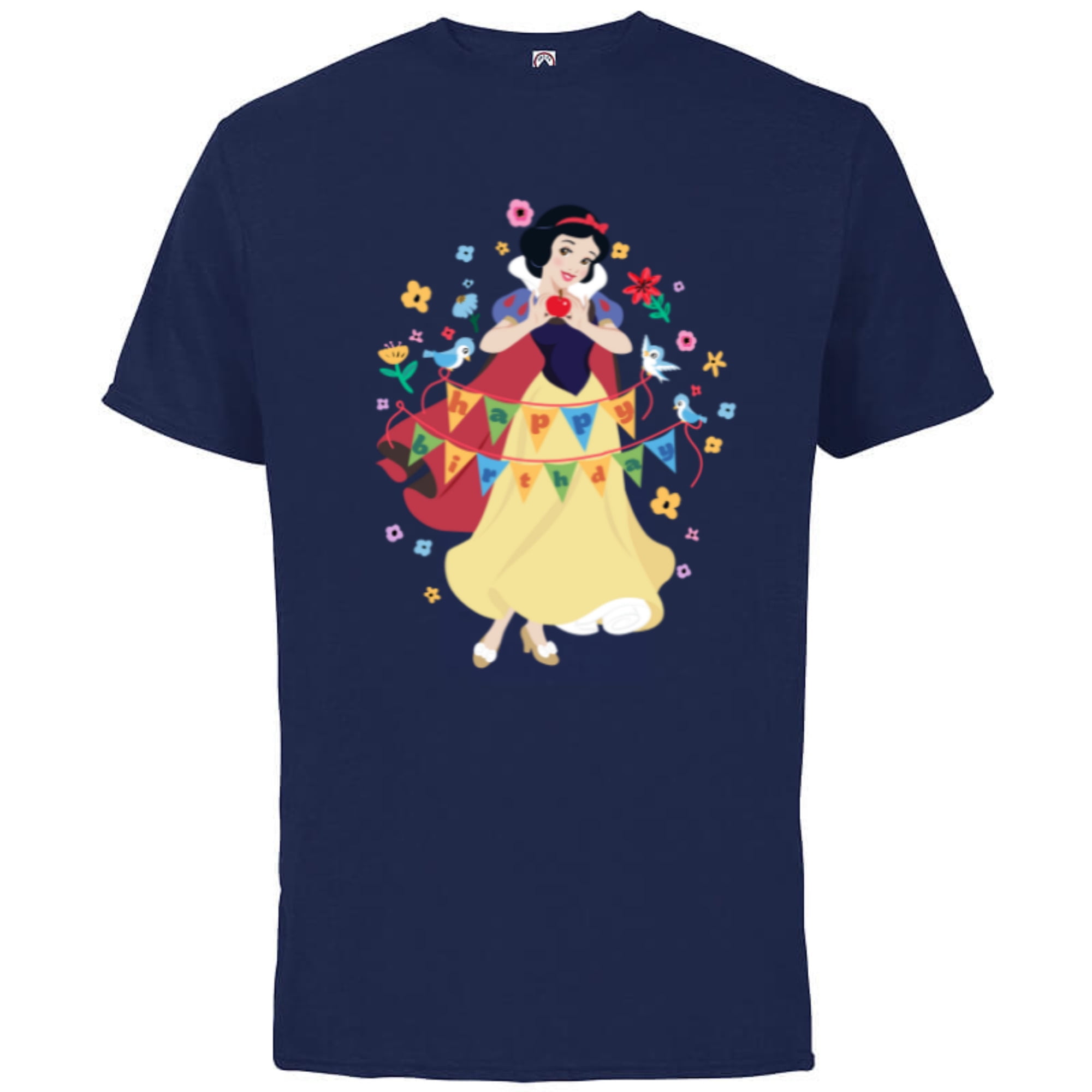 Disney Princess Snow White Happy Birthday Short Sleeve Cotton T Shirt disney-princess-snow-white-happy-birthday-short-sleeve-cotton-t-shirt