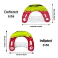 Inflatable Pool Float Chair, Thickened PVC Lounge with Cup Holders ...