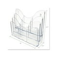 deflecto Three-Tier Document Organizer With Dividers, 14w x 3 1/2d x 11 ...