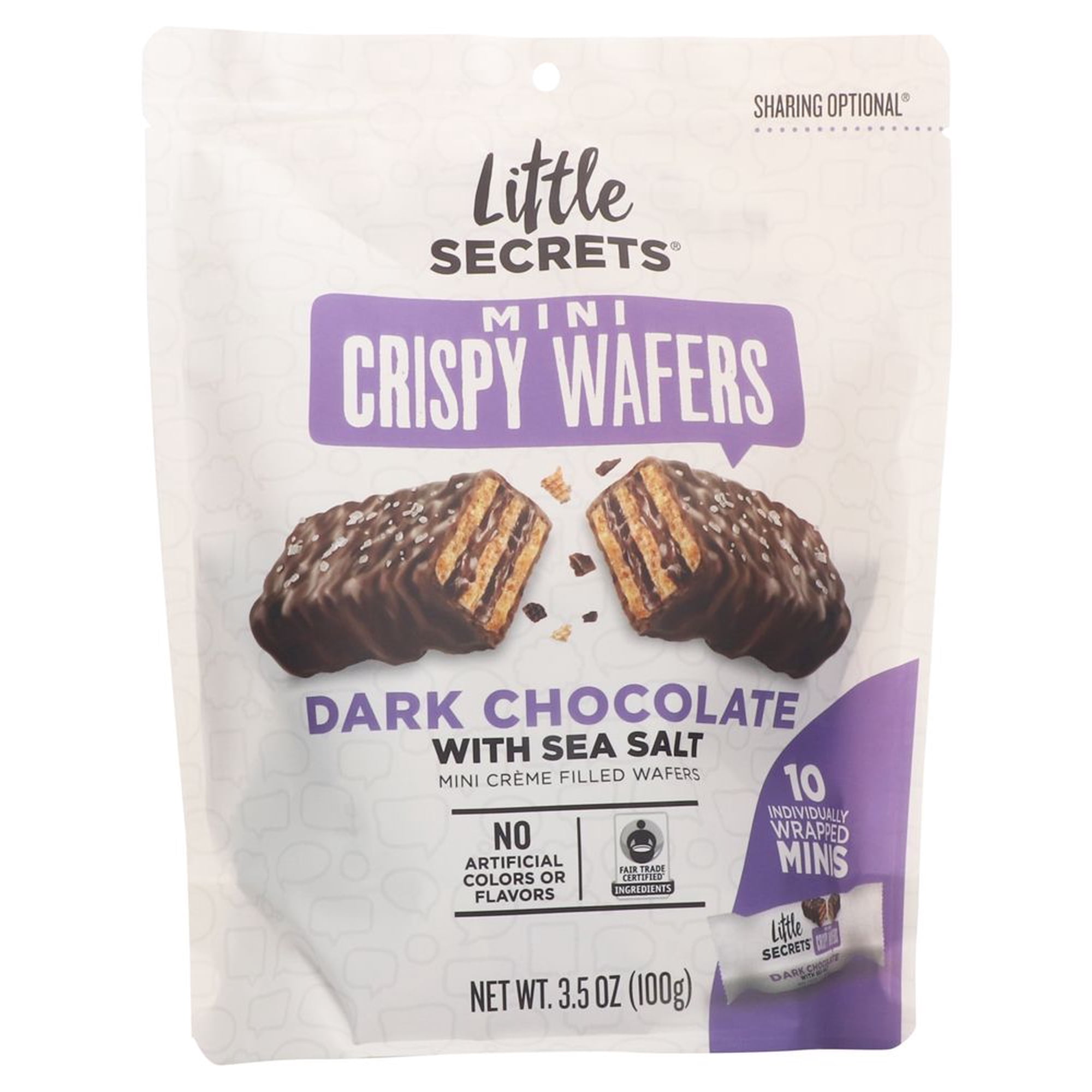 Click here for Little Secrets - Mini Crispy Wafers Dark Chocolate... prices
