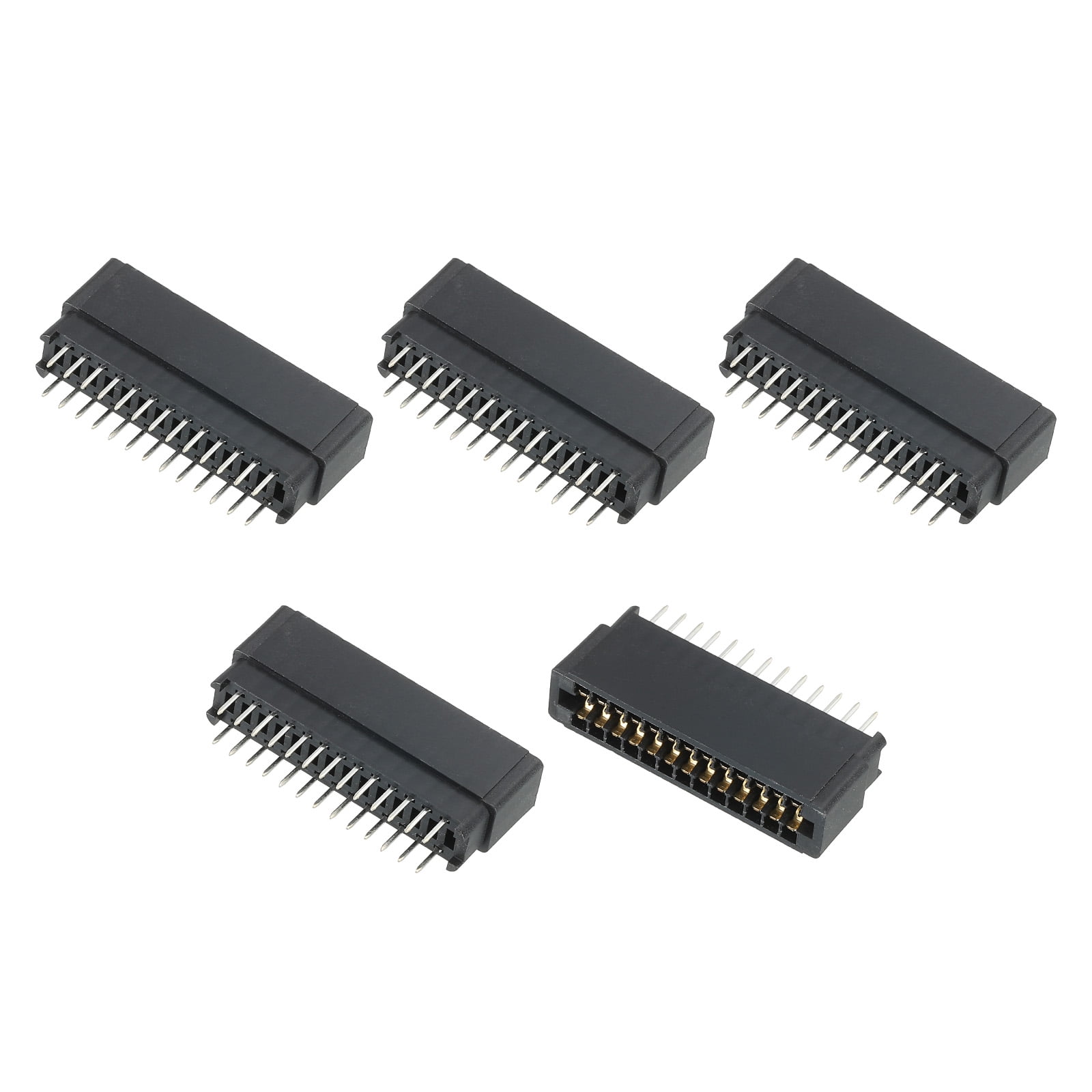 Card Edge Connector Black Socket Straight Connection 26 Pin 2.54mm ...