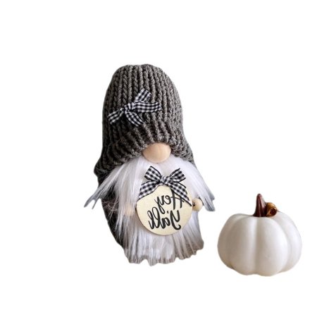 Faceless Doll Knitted Plush Red Dwarf Doll Four Seasons Christmas Doll ...