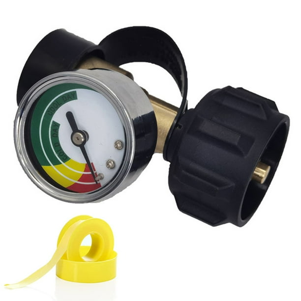 Labymos QCC Propane Tanks Adapter with Gauge Universal Propane Gases ...