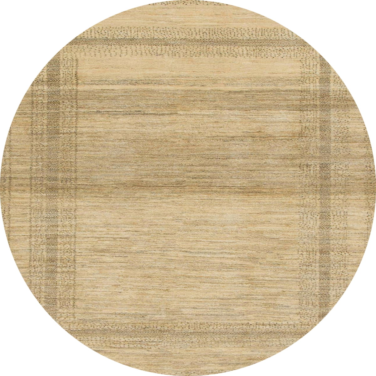 Ahgly Company Indoor Round Abstract Metallic Gold Abstract Area Rugs, 6 ...