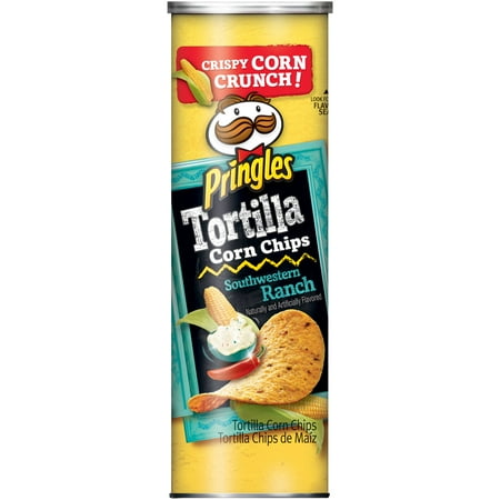 Pringles Southwestern Ranch Tortilla Corn Chips, 6.42 oz - Walmart.com