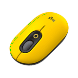 Logitech POP Silent USB Type A Wireless Bluetooth Mouse, Blast Yellow ...