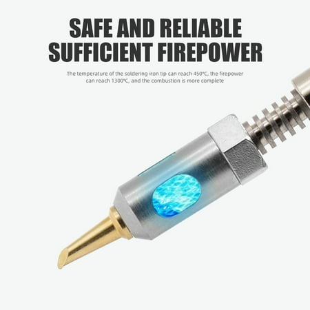 1300 Degree Gas Blow Torch Soldering Solder Iron Cordless Butane Tip ...