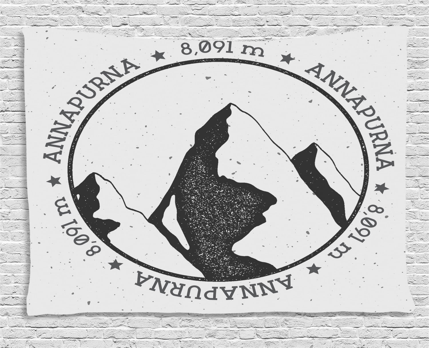 Nepal Tapestry, Himalayan Mountains Annapurna in South East Asia ...