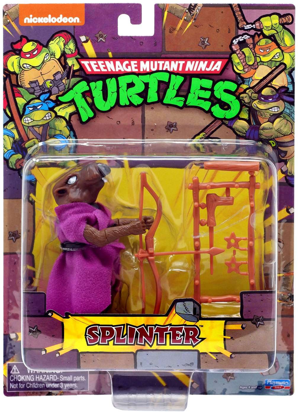 Teenage Mutant Ninja Turtles Retro Splinter Action Figure (Rotocast ...