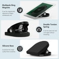 ANHXN Anti-Scratch Magnetic Clips with Silicone-Coated Base, Fridge ...