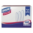 Dixie Disposable Heavyweight Cutlery Utensils, White Plastic Knives ...