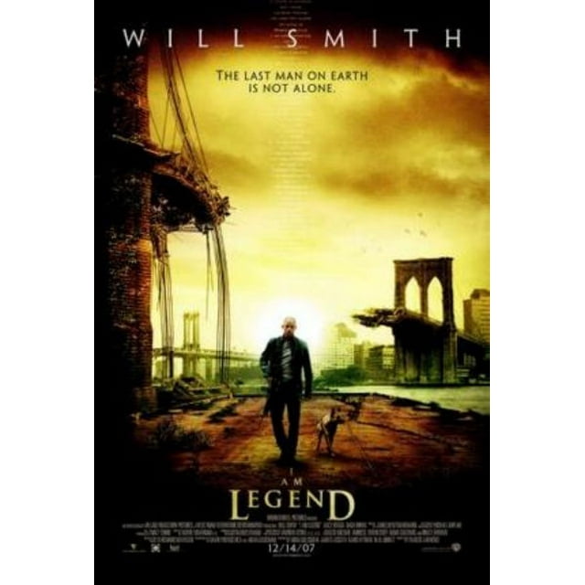 I Am Legend Movie Poster 24x36 Art Poster 24x36 Unframed, Age: Adults ...