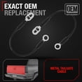 Tailgate Support Cable Straps, Left & Right - Compatible with 1988-2000 ...