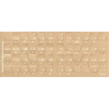 Georgian Keyboard Stickers for White Computer Keyboard, Blue - Walmart.com