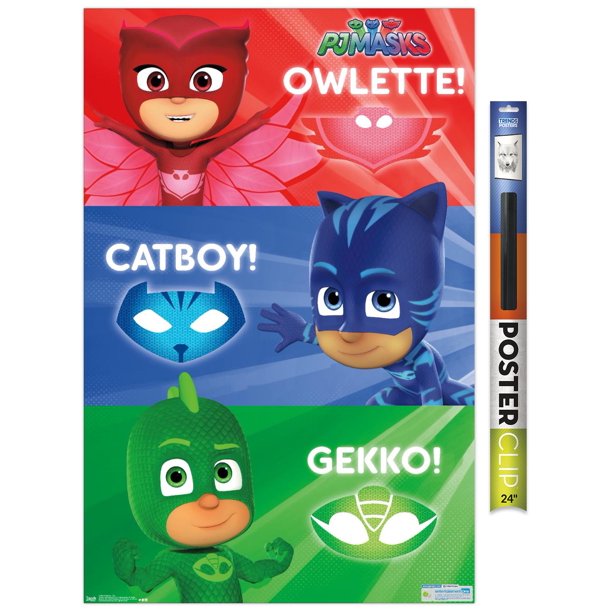 PJ Masks - Trio Wall Poster, 22.375" x 34" - Walmart.com