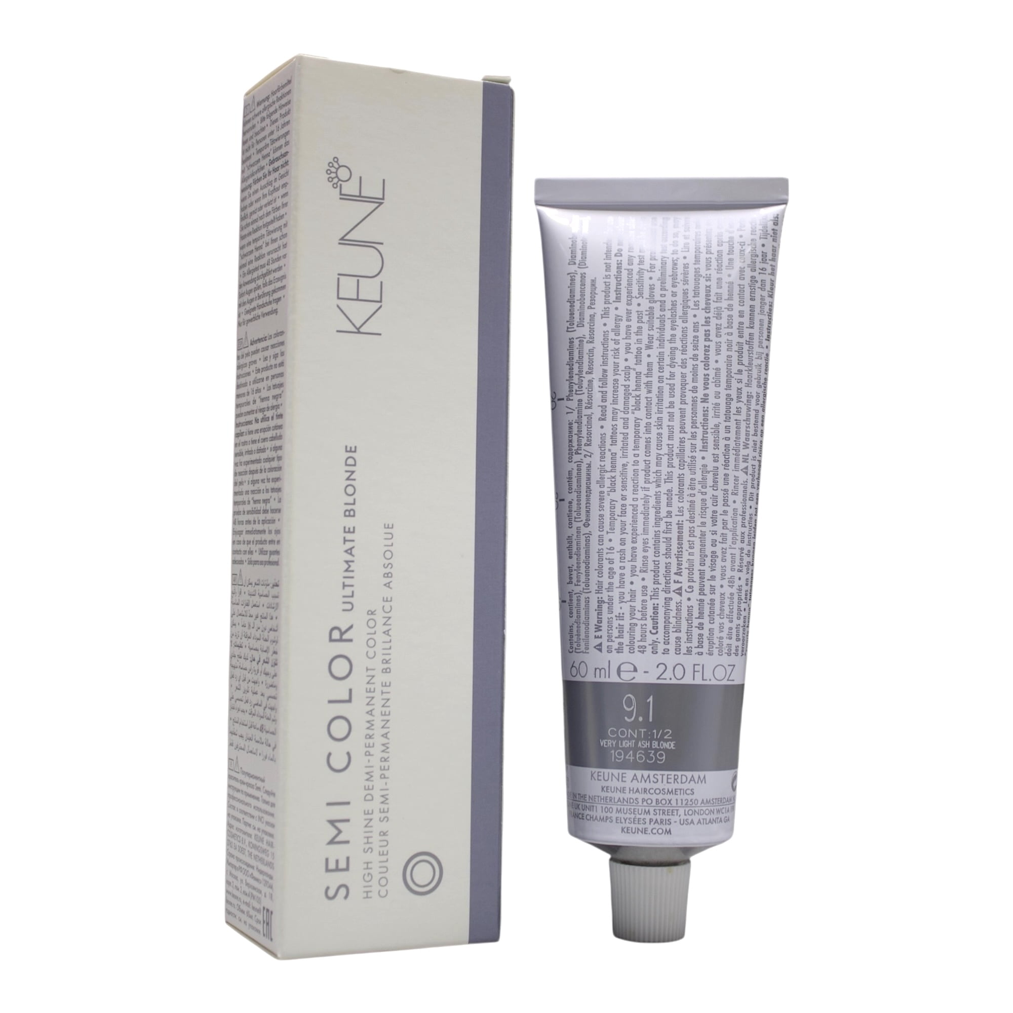 Click here for Keune Semi Color 9.1 Ultimate Blonde Demi-Permanen... prices