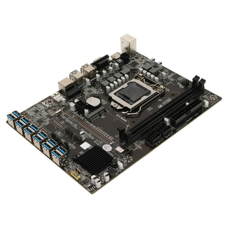 Mining Mainboard, 4Pin 24Pin PCB Material Computer Motherboard For BTC ...