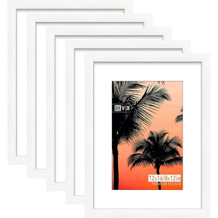 Hersh 16x20 Picture Frame White Set of 2, Textures Exclusive Wooden ...