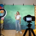Teal Blue Starry Sky Backdrop for Photoshoot,Photography Photo Studio ...