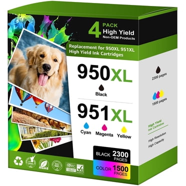 950XL 951XL Ink Cartridges Compatible for 950 XL 951 XL Ink Cartridge ...