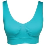 Genie Women's Comfort Sports Bras, 3 Pack, Nylon, Sizes XS to XXL ...