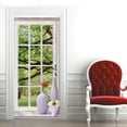 3D Door Sticker Green Plants Landscape Sticker Door Poster Self ...