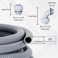 3/4inch 100Ft Flexible Non-Metallic Electrical Conduit Kit for Outdoor ...