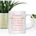 CTDream 11oz. Coffee Mug Gift for Women, Farmer Because Super Amazing ...
