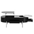 47.2'' Coffee Table with Rotating Tray & 5 Hidden Storage / Enhance ...