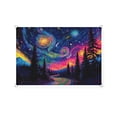 Abstract Starry Sky Sun Shade Sail 14'X18' Path Forest Dreamy ...