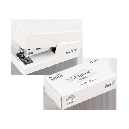 Qianli Mini Stapler, 12 Sheet Capacity, Desktop Stapler with 640 ...