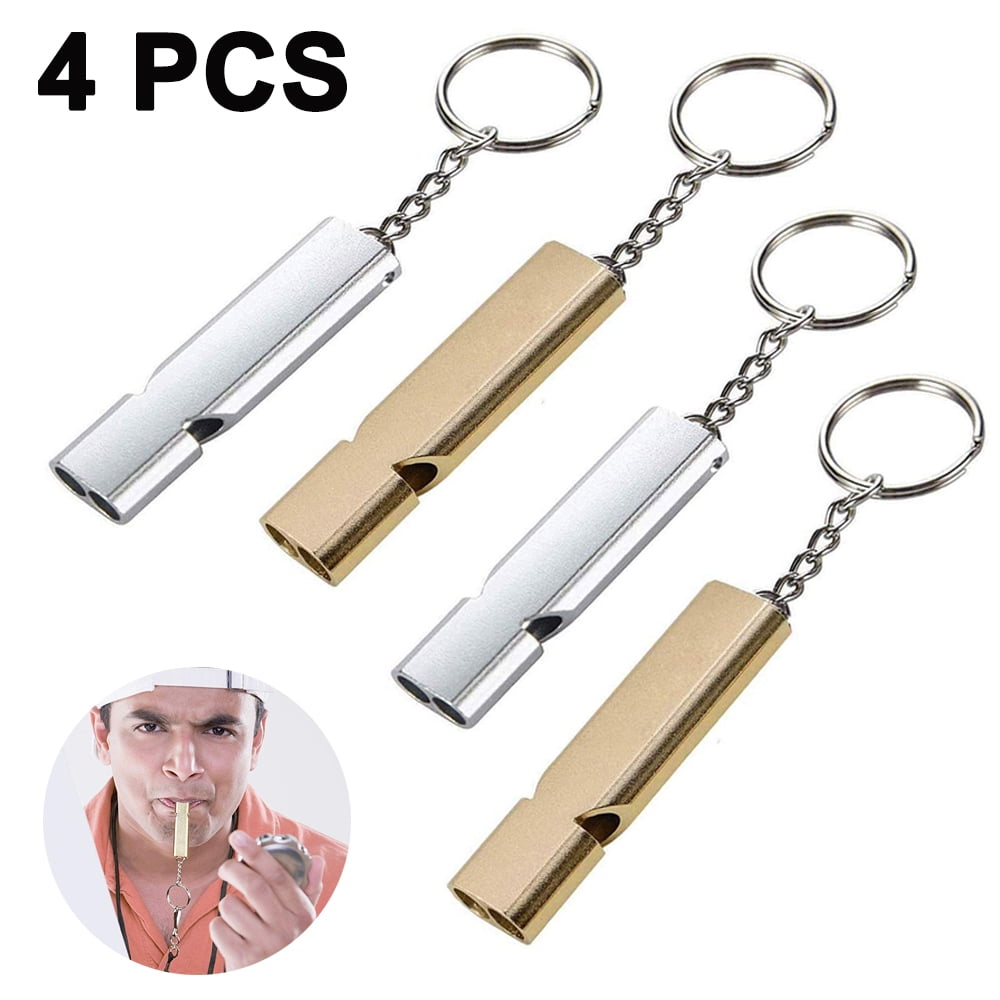 Flash Emergency Whistle, High Pitch Double Tubes Whistle, Outdoor ...