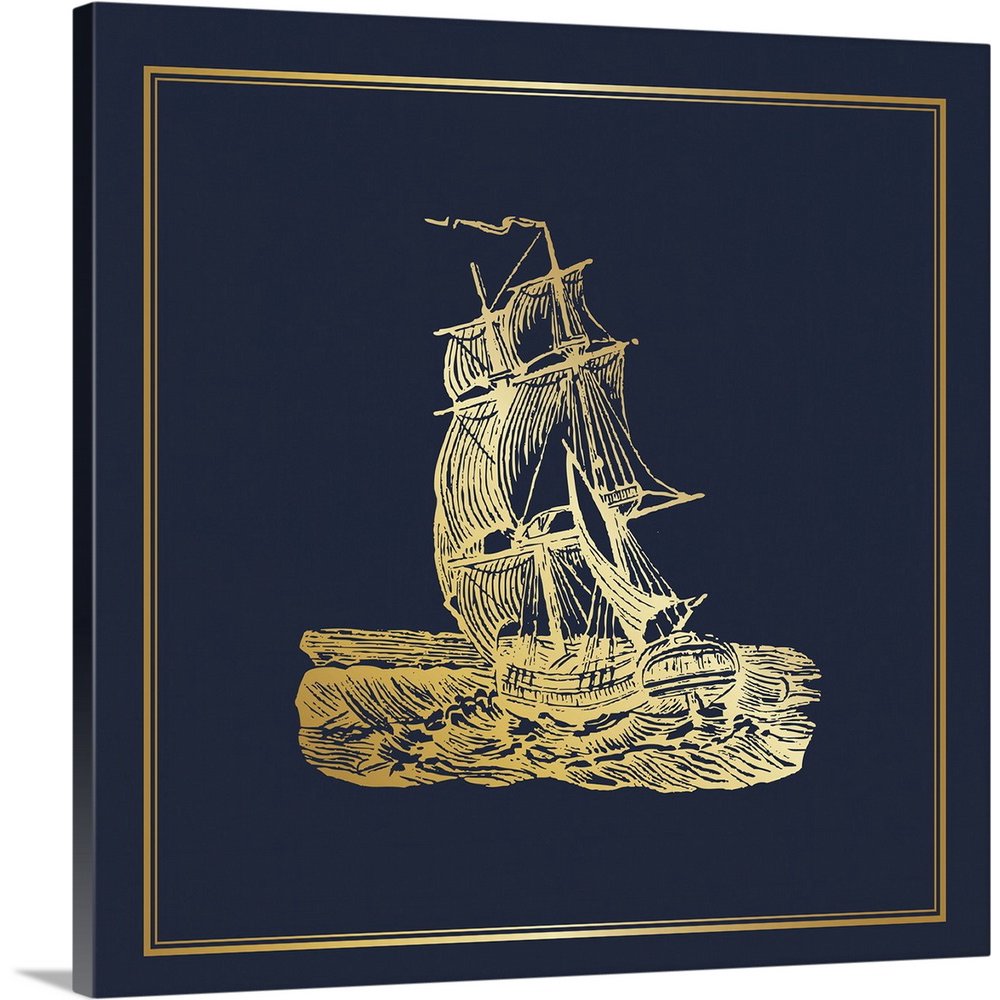 Navy Gold Ship Canvas Wall Art Home Decor 16x16 Walmart navy-gold-ship-canvas-wall-art-home-decor-16x16-walmart