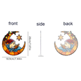 Aximioll Halloween Scary Ghost Pendants — Colorful Moon with Spooky ...
