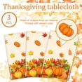 HOWAF 3 Pack Fall Thanksgiving Tablecloth, Happy Thanksgiving Pumpkin ...