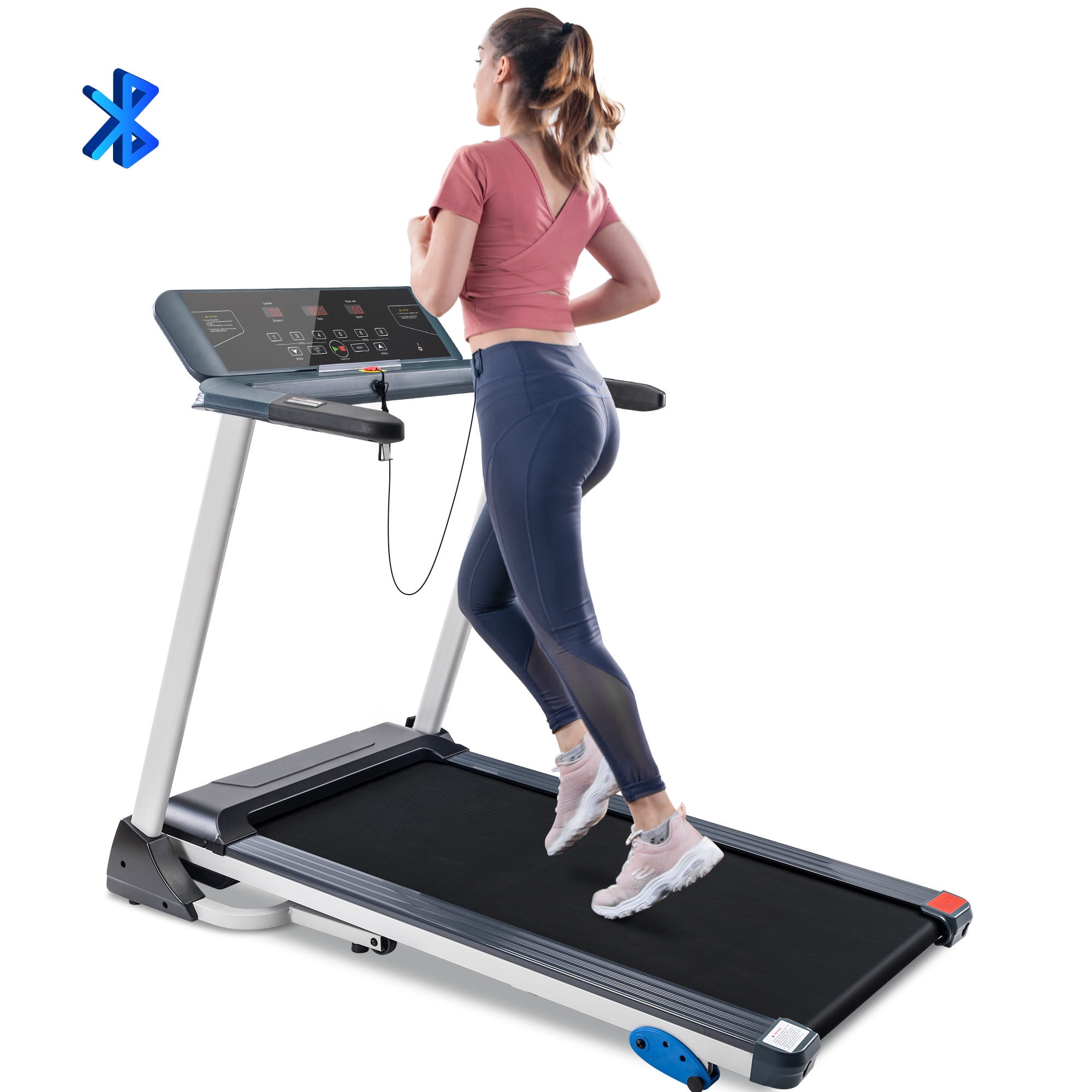 Details About Electric Walking Pad Treadmill Fitness LED Display Home