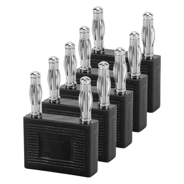 2 Way Banana Plug Connector, Insulation Dual Banana Plug for Line ...