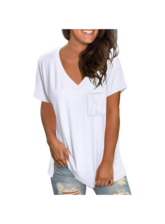 V Neck Pocket Tee