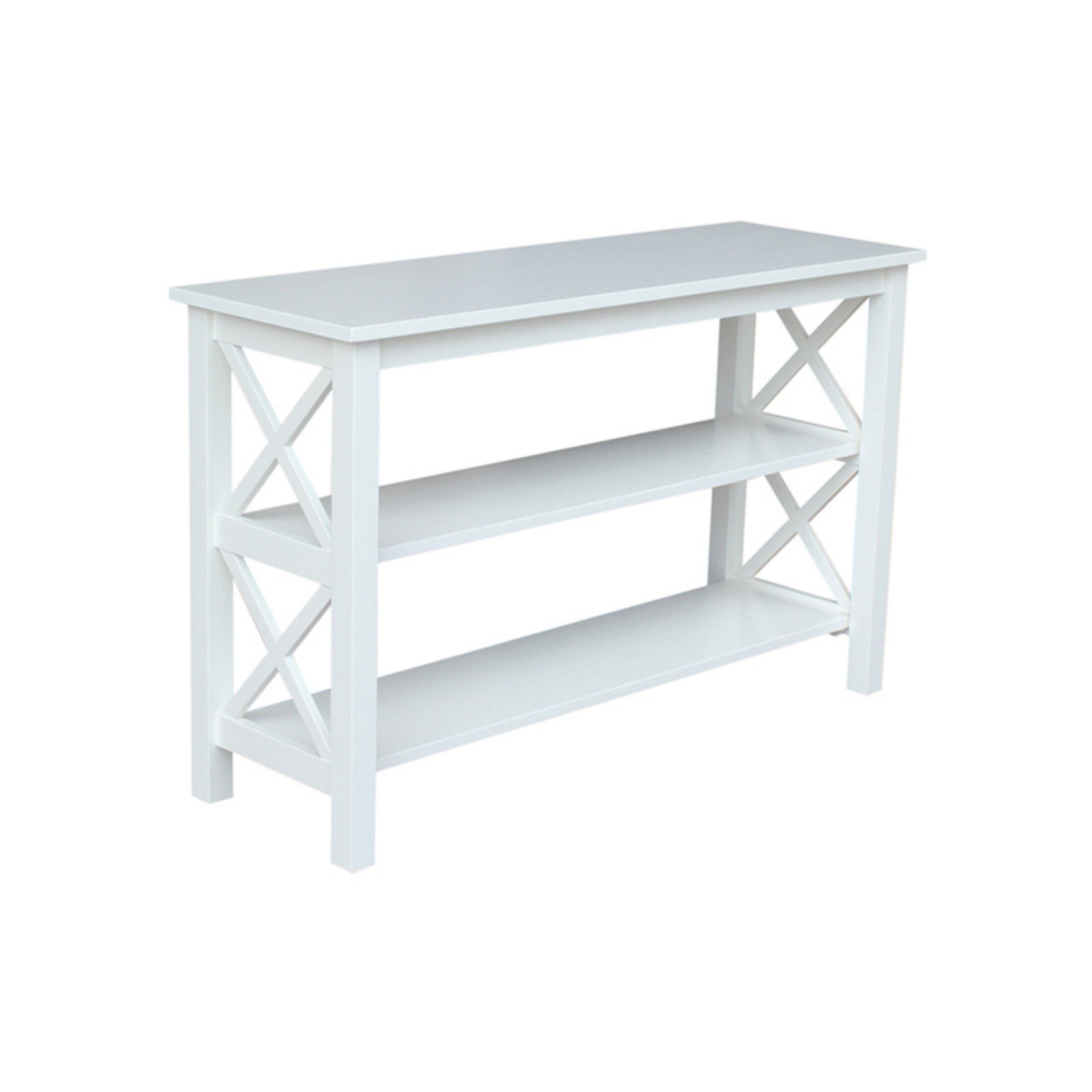 Hampton Console Table White - International Concepts: Hardwood Entryway ...