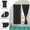 Adhesive Blackout Curtains for Bedroom Living Room 30 Inches Long 2 ...