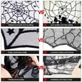 Vorkoi Lace Spider Web Table Topper Cloth, 40-Inch Round Black ...