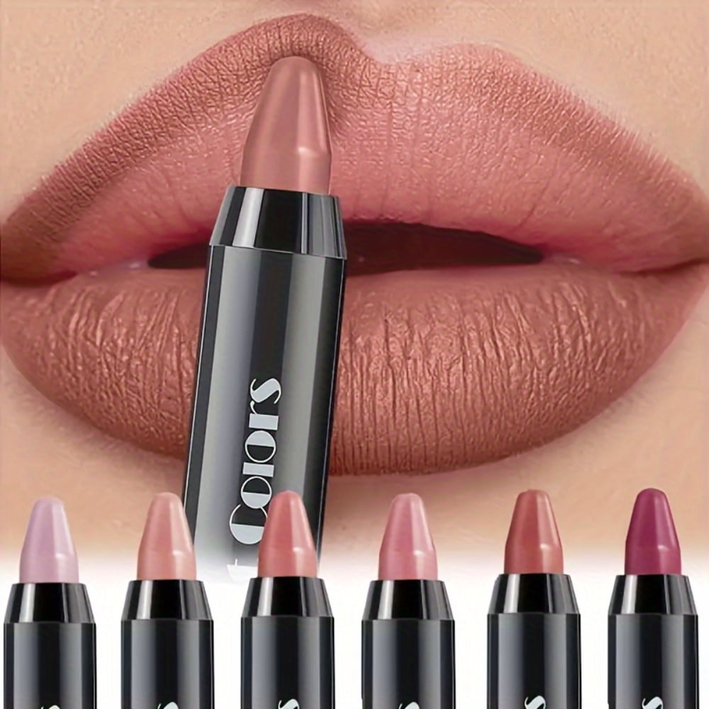 Click here for Lngoor 6pcs Crayon Matte Lipstick Set Nude Smooth... prices