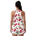 Binienty Cherry Pattern Design Women's Athletic Tank Top Shorts Set ...
