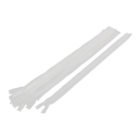White Invisible Nylon Concealed Zip Zipper 14-inch 10 Pcs - Walmart.ca