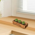 JGJJUGN Wood Planter Box, Rectangle Succulent Plant Pot, Storage Box ...