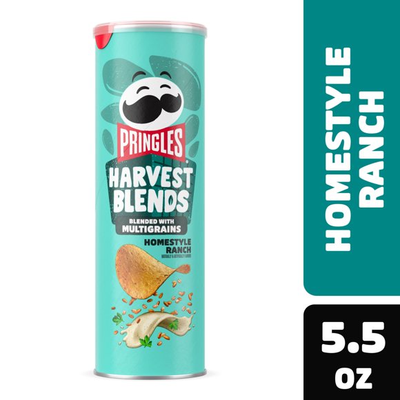 Pringles Harvest Blends Homestyle Ranch Potato Crisps Chips, Lunch ...