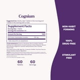 Natrol Cognium Memory Tablets, Brain Health Support Supplement for ...