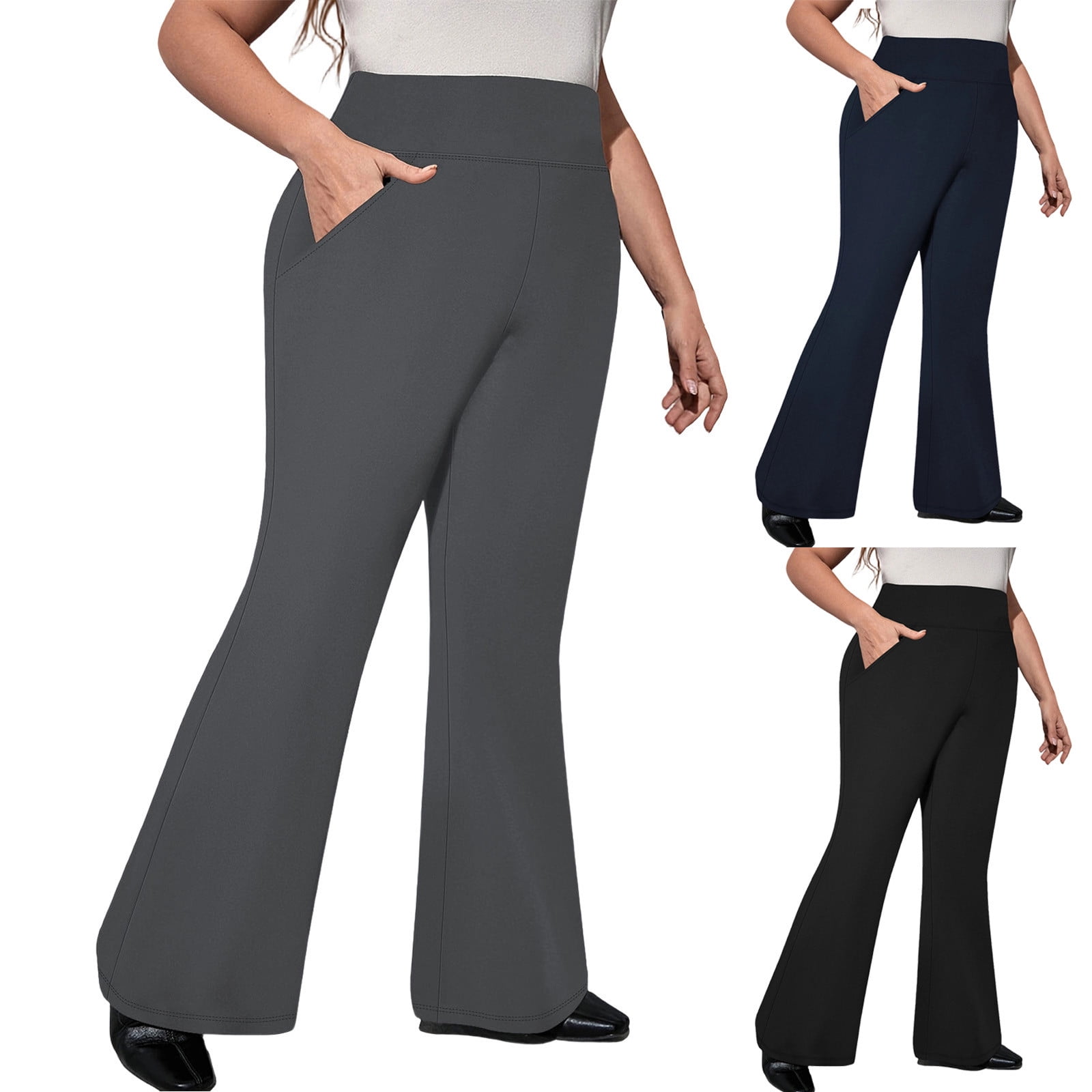 Click here for Mifsaly Plus Size Flare Yoga Pants Women High Wais... prices